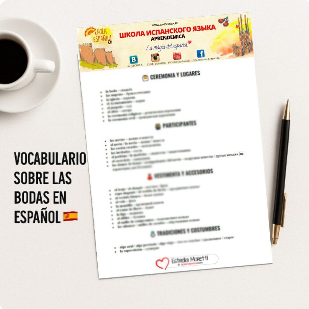 Bodas en España [VOCABULARIO] - Aprendemica